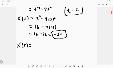 SOLVED:An object moves along a coordinate line, its position at each time t ≥0 given by x(t ...