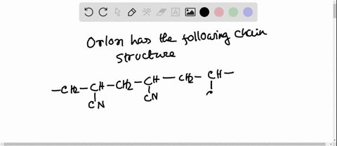 SOLVED:Draw structures of monomers that could form each of these ...