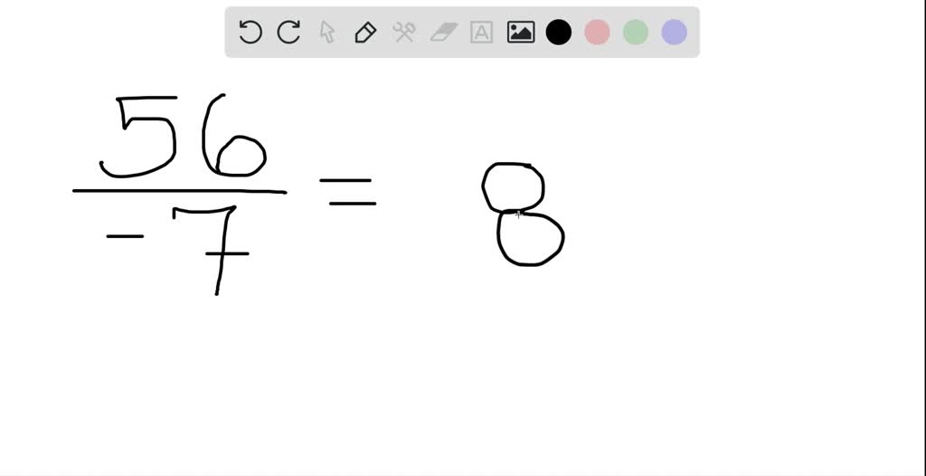 SOLVED Divide frac 56 7 