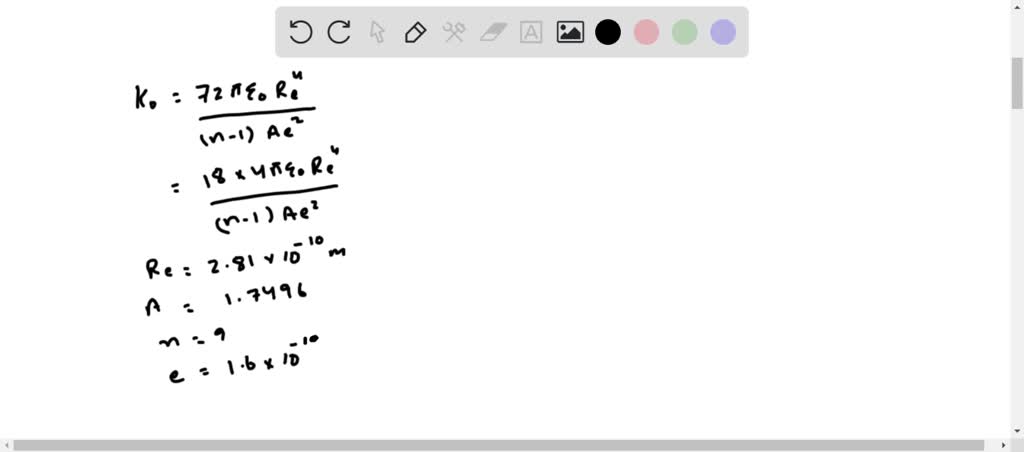 SOLVED:a repulsive potential of the form B / R^4 to act etween the ...