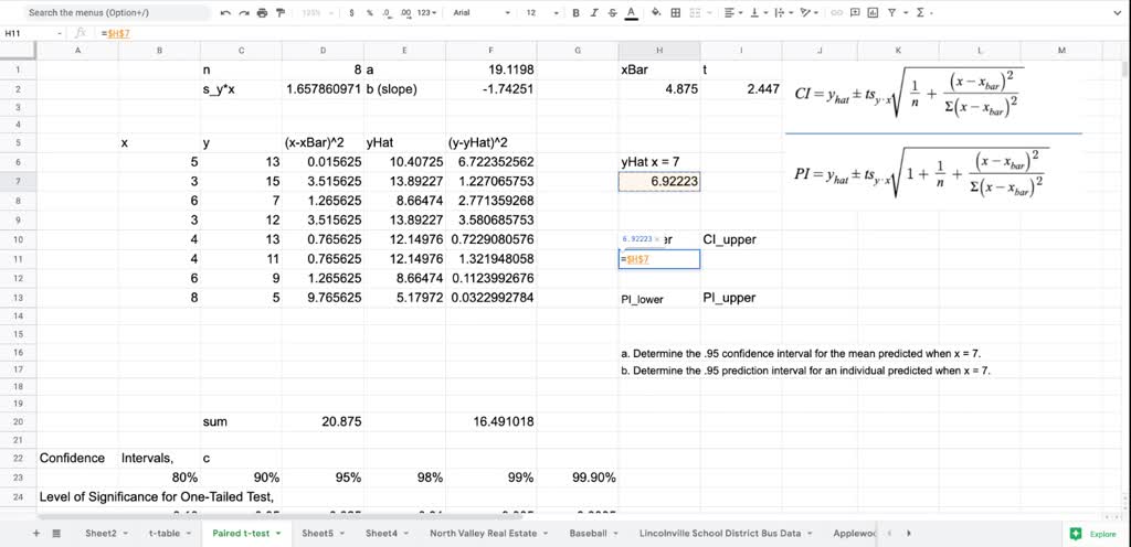 SOLVED:Refer to Exercise 14 a. Determine the .95 confidence interval ...