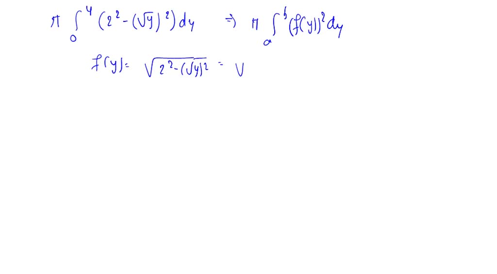 SOLVED:Each of the definite integrals represents the volume of a solid ...