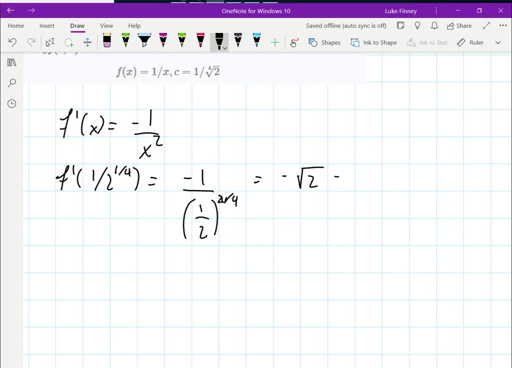 SOLVED:Use second central difference quotients to approximate f^''(c ...