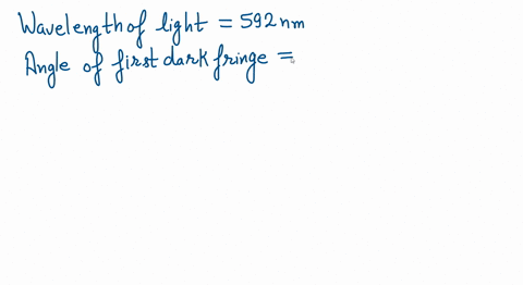 SOLVED:Calculate In a single-slit experiment light with a wavelength of ...