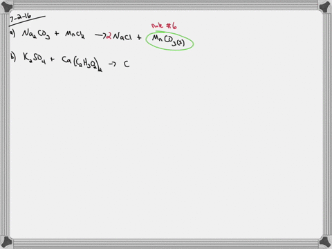 SOLVED:On the basis of the general solubility rules given in Table 7.1 ...