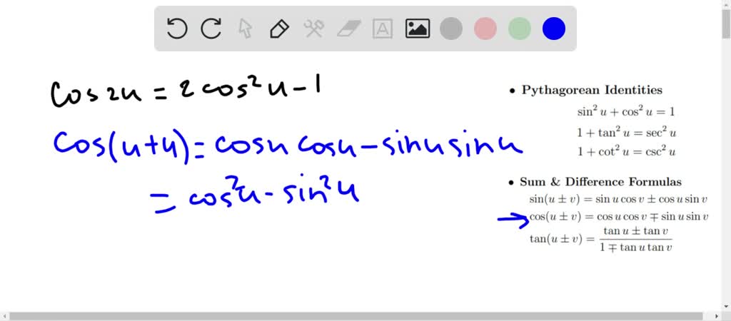 In Exercises 1–4, use the appropriate sum or difference identity to prove the double-angle ...