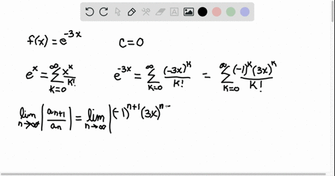 SOLVED:Use a known Taylor series to find the Taylor series about c=0 ...