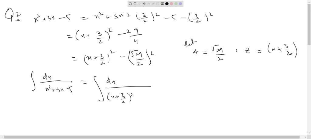  SOLVED Determine The Following d X x 2 3 X 5 Numerade