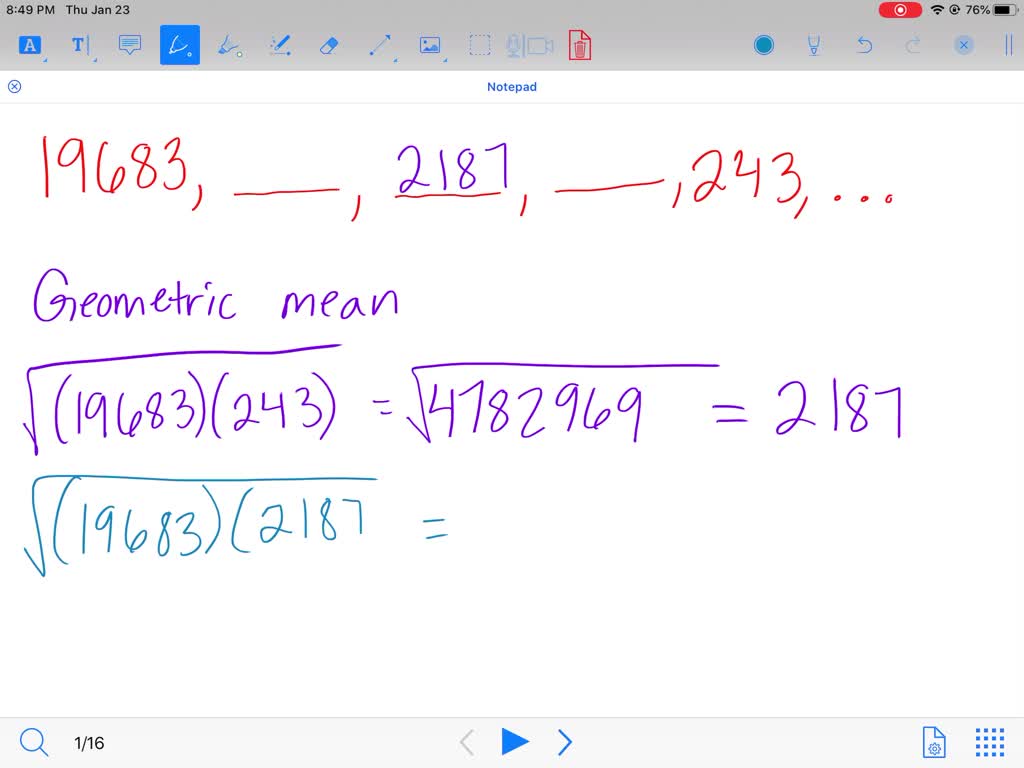 SOLVED Find The Missing Terms Of Each Geometric Sequence Hint The 