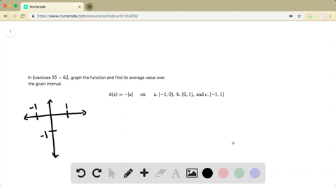 SOLVED:In Exercises 55-62, graph the function and find its average value over the given interval ...
