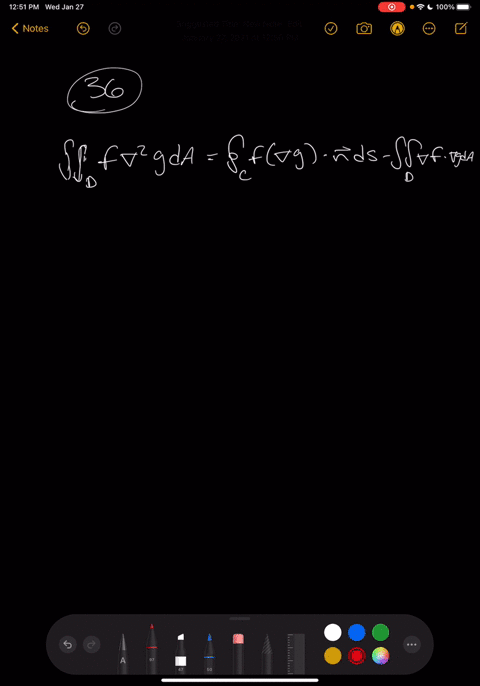 SOLVED:Use Green's first identity to show that if f is harmonic on D ...