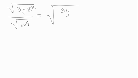SOLVED:For Exercises 11-22, simplify using the division property of radicals. Assume all ...