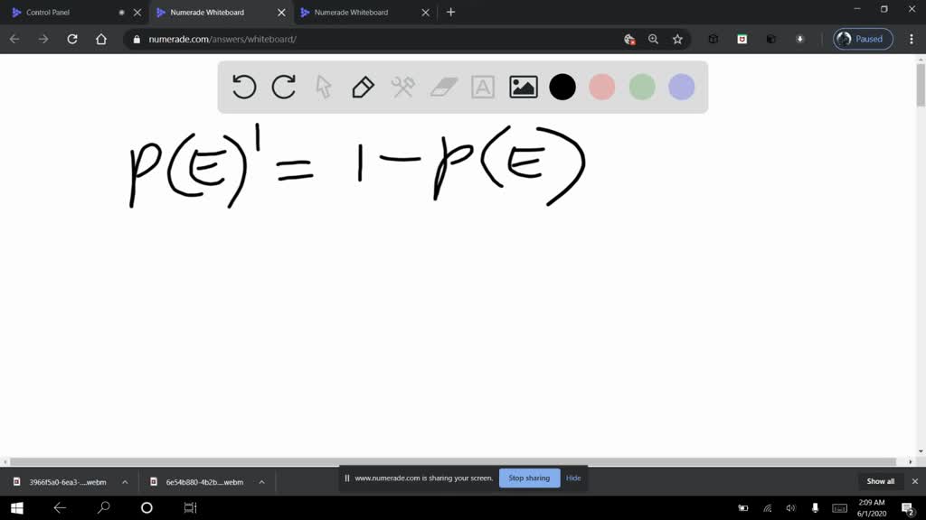SOLVED:Several examples in this section used the rule P(E^')= 1-P(E ...