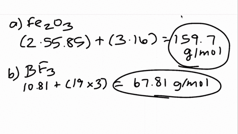 ⏩SOLVED:Calculate the molar mass of each of these compounds. (a) Fe2 ...