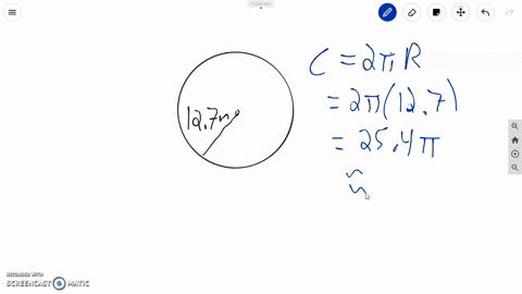SOLVED:Find the circumference and area of each circle. Round to the ...