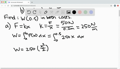 SOLVED:Calculating work for different springs Calculate the work ...