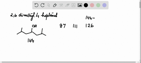 ⏩SOLVED:In the mass spectrum of 2,6 -dimethyl-4-heptanol there are… | Numerade