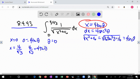 SOLVED:Trigonometric substitutions Evaluate the following integrals using trigonometric ...