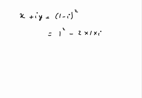SOLVED: Solve for all possible values of the real numbers x and y in the following equations. x ...