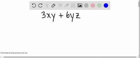 ⏩SOLVED:Find two different ways to rewrite 3 x y+6 y z using the… | Numerade