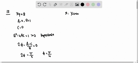 SOLVED:(a) Use the discriminant to determine whether the graph of the ...