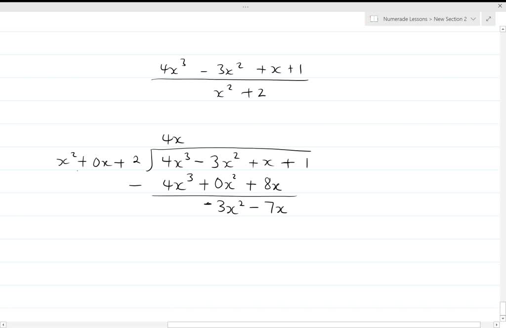 SOLVED:When dividing a polynomial by a binomial, explain when to stop ... SOLVED:When dividing a polynomial by a binomial, explain when to stop ...
