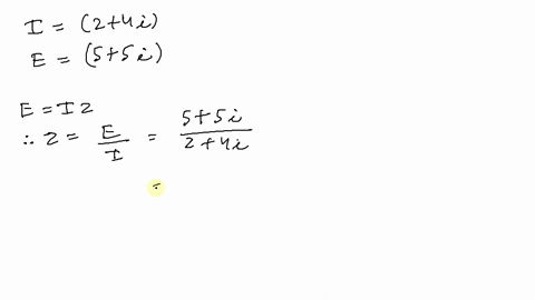 SOLVED:The formula E=I Z, where E represents voltage, I represents ...