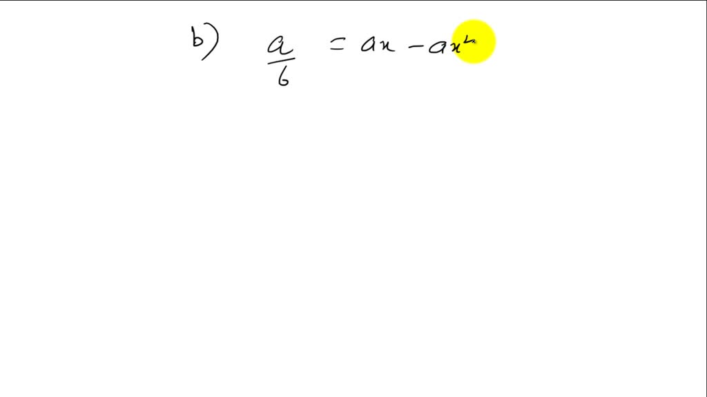 SOLVED:Average value with a parameter Consider the function f(x)=a x(1 ...