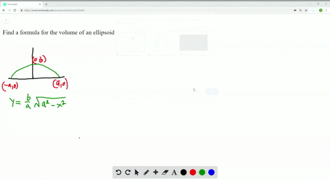⏩SOLVED:Find a formula for the volume of an ellipsoid. See Exercises ...