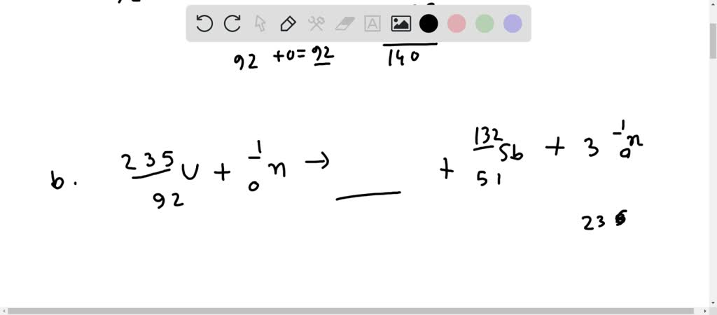 In a nuclear fission reaction, a heavy nucleus splits into several ...