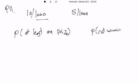 ⏩SOLVED:A person has purchased 10 of 1000 tickets sold in a certain ...