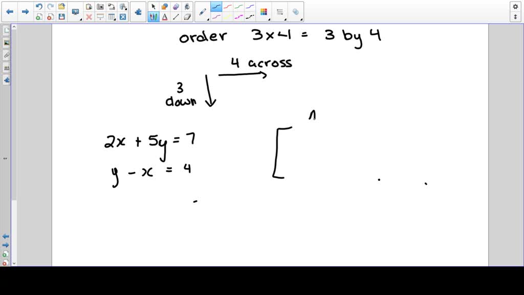 SOLVED:Fill in the blanks. A matrix that represents the equations of a ...