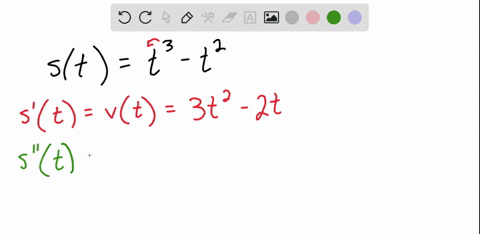 SOLVED:The position of a particle moving in a straight line is given by s=t^3-t^2 ft after t ...