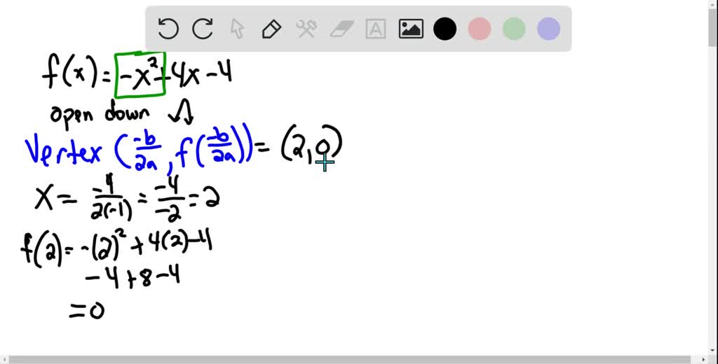 SOLVED:Find the vertex of the graph of each quadratic function ...