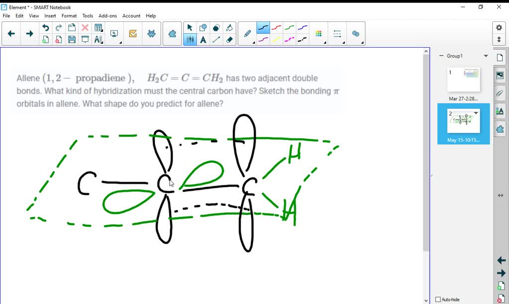 SOLVED:The structure of 1,2 -propadiene (allene) is shown to the right ...