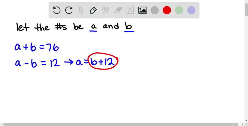 ⏩SOLVED:Solve using a system of equations. Find two numbers for… | Numerade