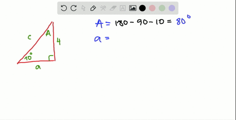 ⏩SOLVED:Use the right triangle shown below. Then, using the given… | Numerade