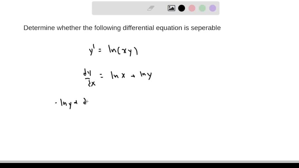 Solved Determine Whether Each Differential Equation Is Separable Y
