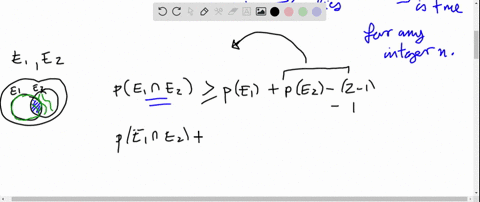 SOLVED:Use induction to generalize Bonferroni's inequality to n events ...