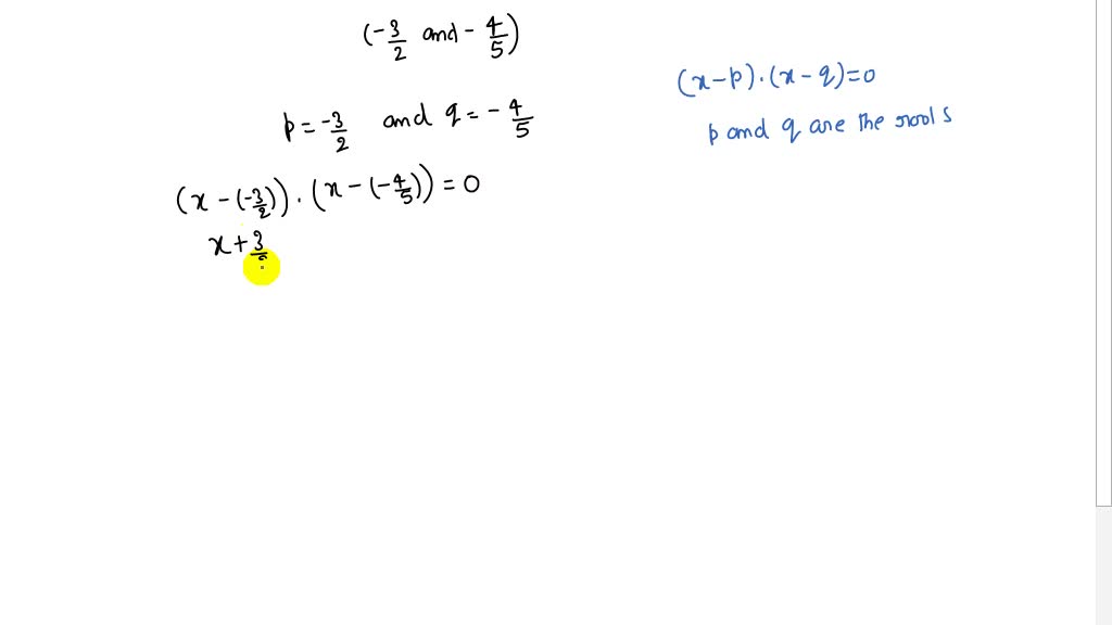 SOLVED: Write an equation (any form) for the quadratic graphed below: 1 ...