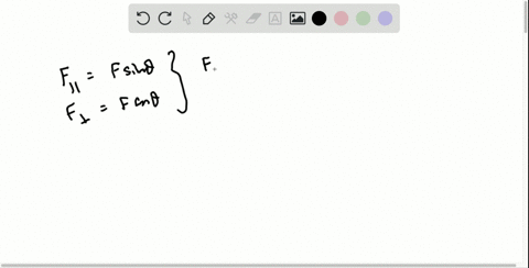 SOLVED:The weight of a book on an inclined plane can be resolved into two vector components, one ...