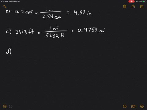 SOLVED:Note: Appropriate equivalence statements for various units are ...