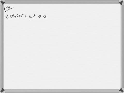SOLVED:Write equations to show what happens when, to a buffer solution containing equimolar ...