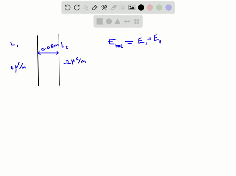 In Fig. 23-43, short sections of two very long parallel lines of charge ...