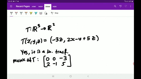 SOLVED:Decide whether or not the given mapping T is a linear transformation. Justify your ...