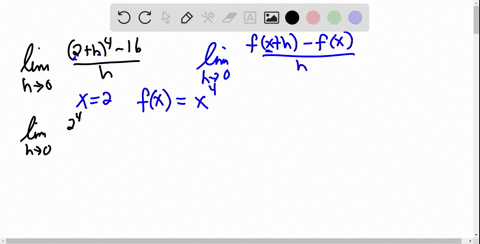 ⏩SOLVED:Find the function The following limits represent the slope ...