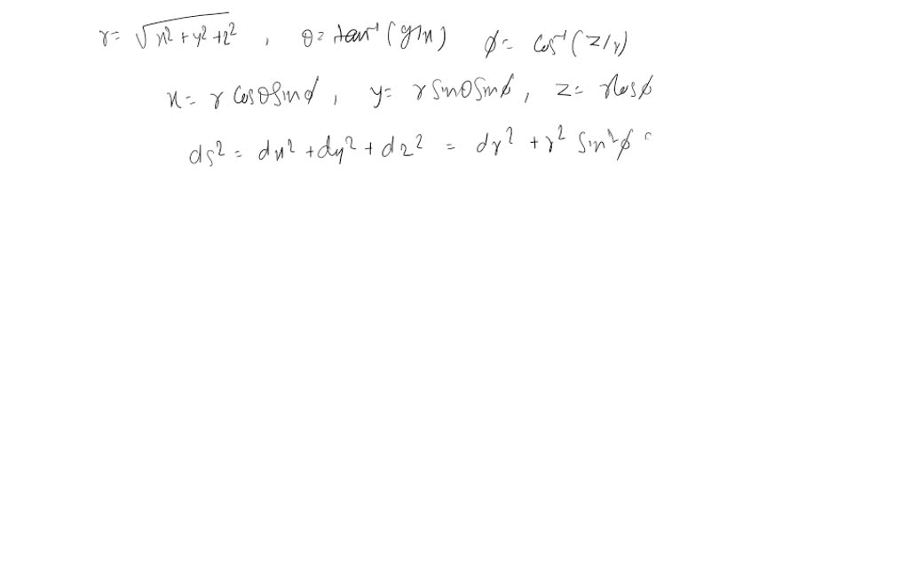 SOLVED:(a) Find the unit vectors 𝐞r, eθ and 𝐞ϕ of a spherical ...