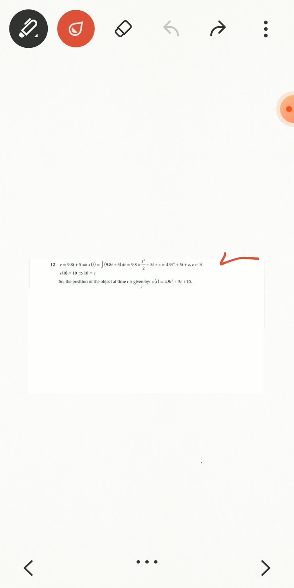 Solved The Velocity And Initial Position Of An Object Moving Along A