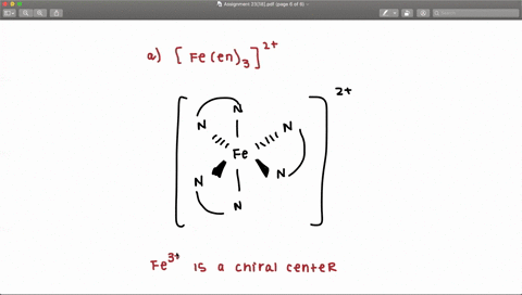 SOLVED:Determine whether the following complexes have a chiral metal ...
