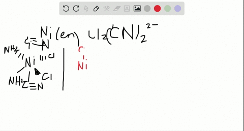 SOLVED:Sketch the stereoisomers of the complex ion Ni(en) Cl2(CN)2^2 ...